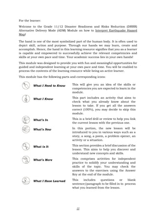 Core(STEM)-DRRR-Q1-Module-14_Interpret-Earthquake-Hazard-Map-commented ...