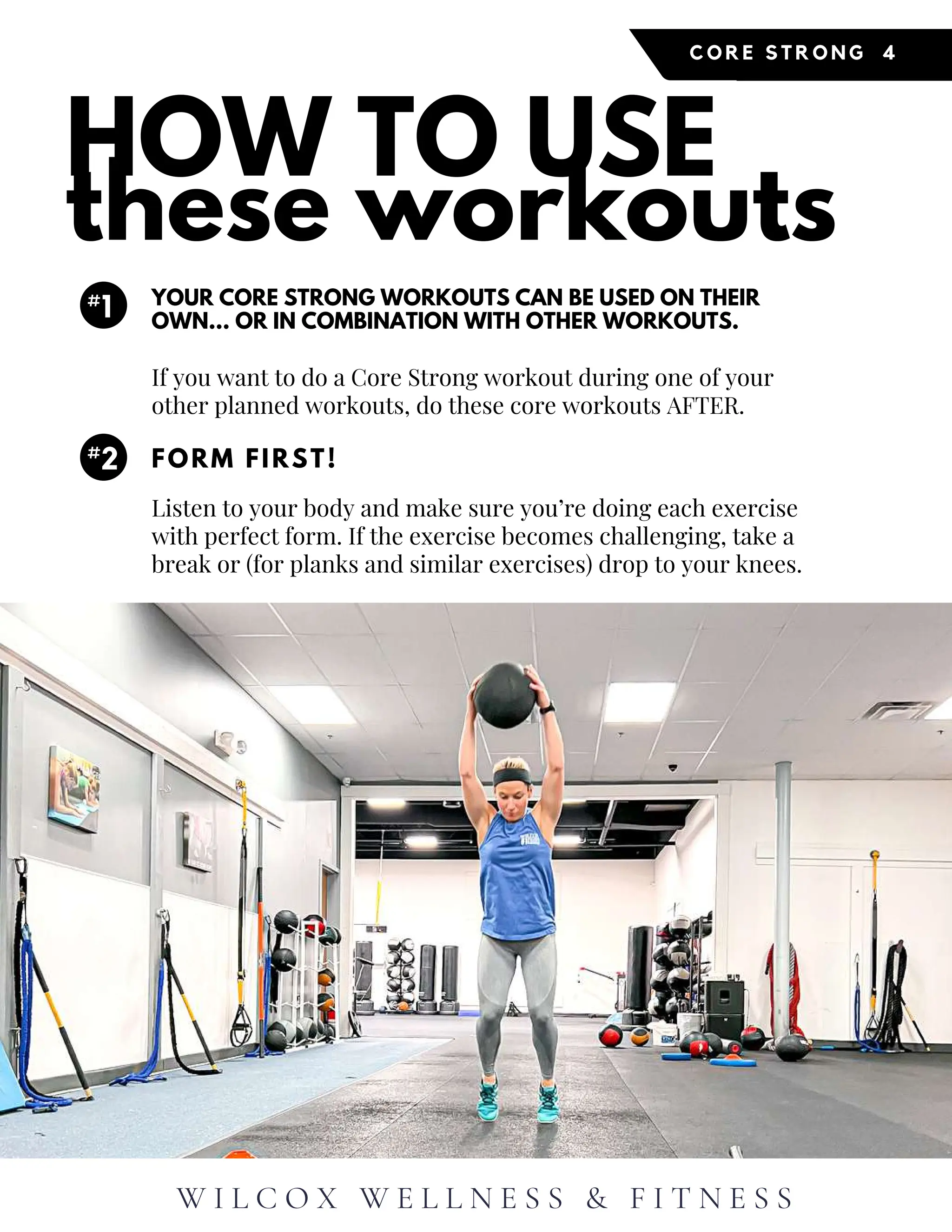 Core Strong Wilcox Wellness & Fitness | PDF