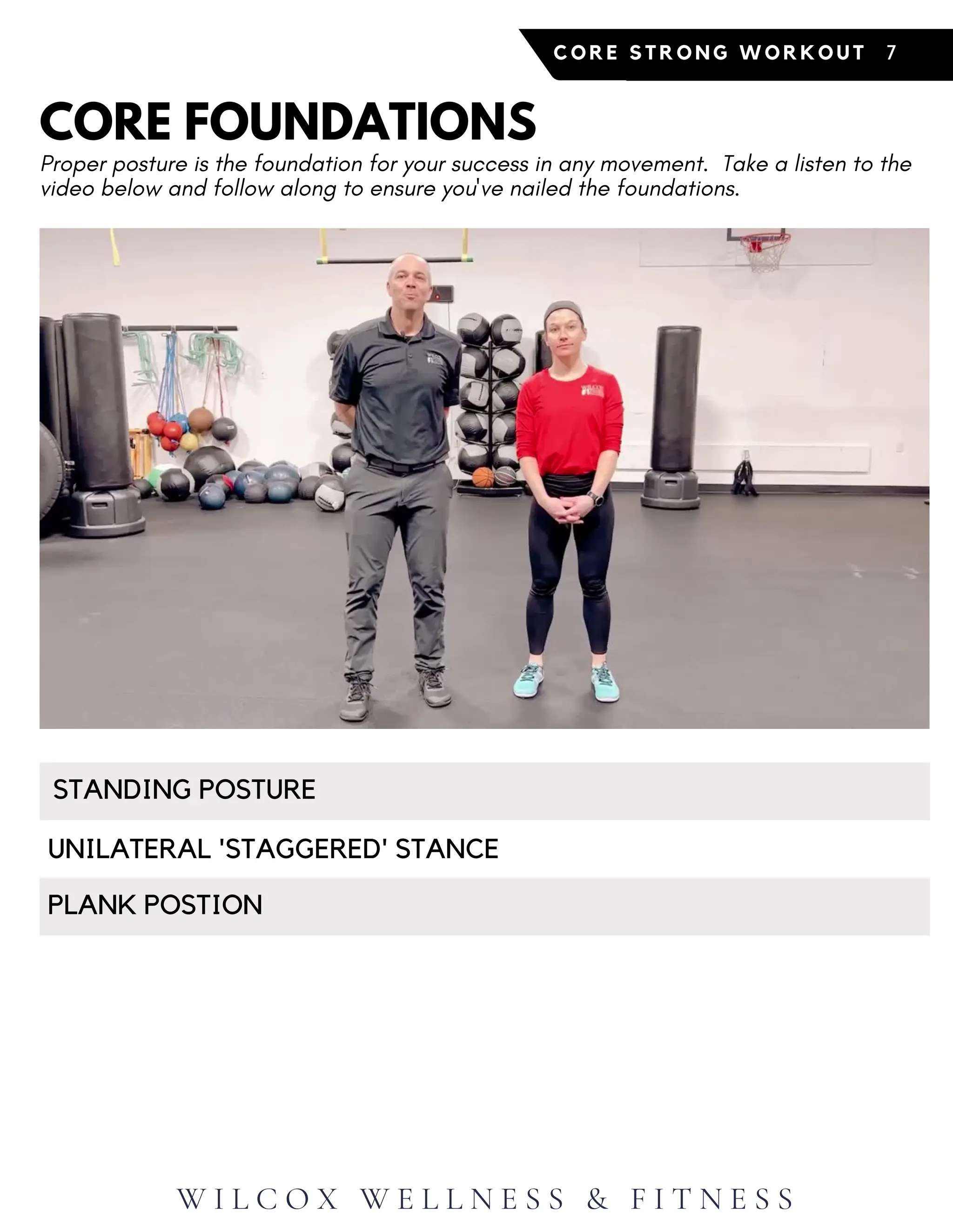 Core Strong Wilcox Wellness & Fitness | PDF