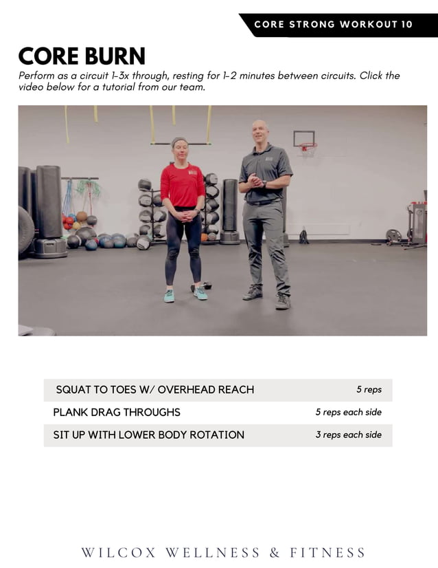 Core Strong Wilcox Wellness & Fitness | PDF
