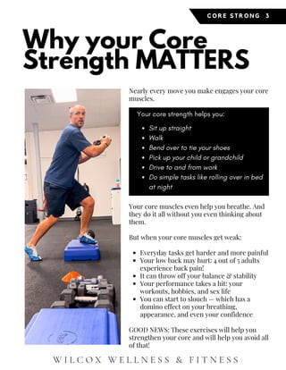 Core Strong Wilcox Wellness & Fitness | PDF