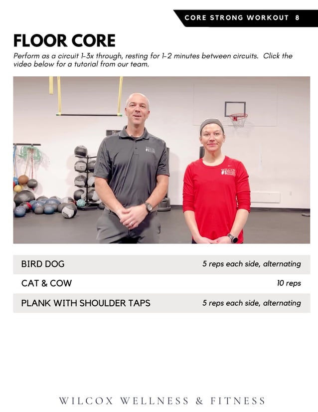 Core Strong Wilcox Wellness & Fitness | PDF