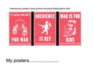 Child Soldiers Posters