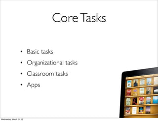 Core Tasks & Teacher Training | PPT
