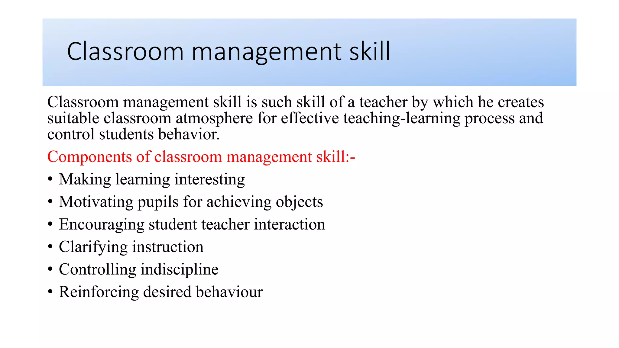 Core teaching skills | PPTX