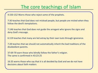 Core teachings of judaism, christianity, and islam | PPTX