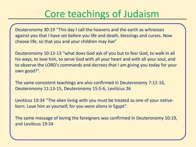 Core teachings of judaism, christianity, and islam | PPT