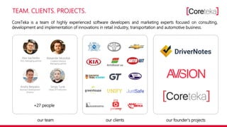 CoreTeka portfolio - 2018 | PPT
