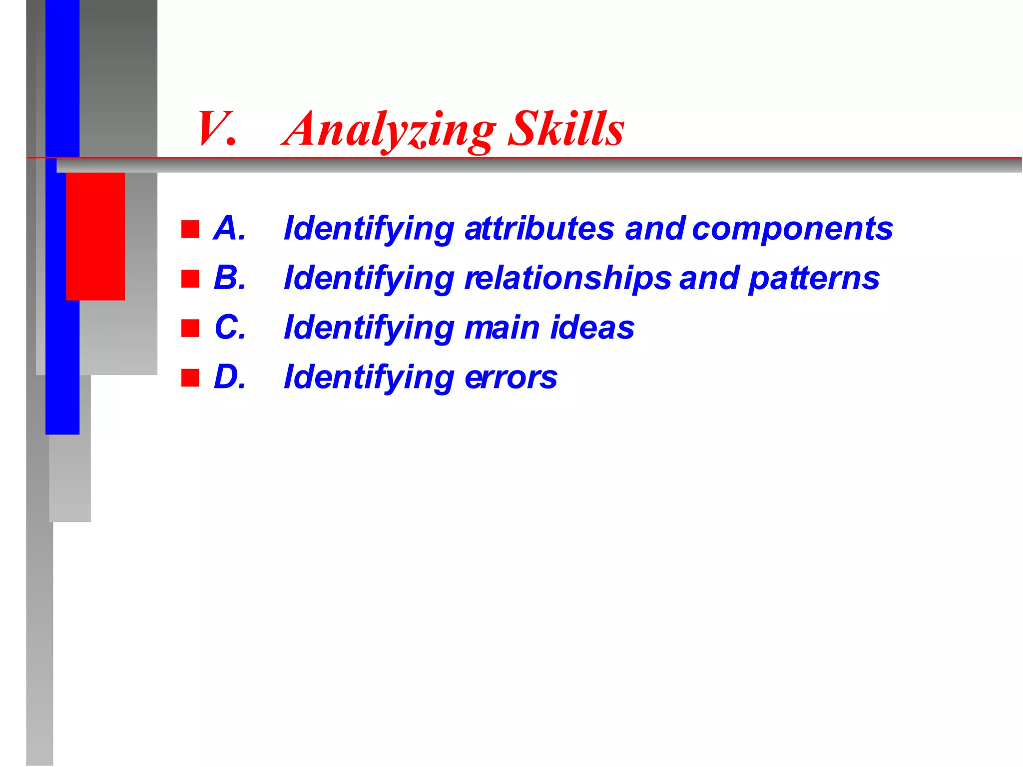 Core Thinking Skills | PPT | Games and Puzzles | Hobbies & Interests