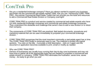 Core Trak Pro | PPT