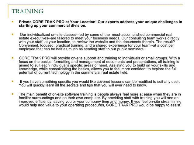 Core Trak Pro | PPT