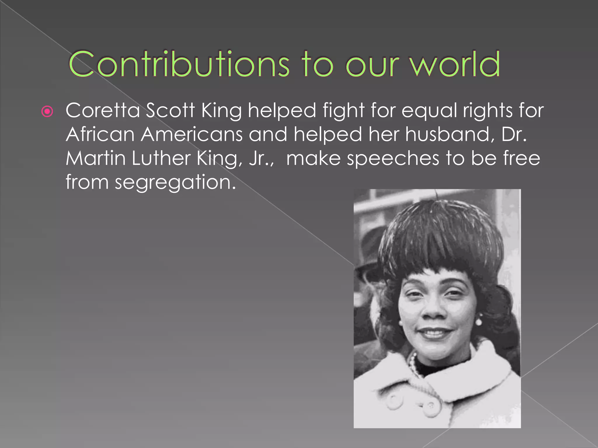 Coretta scott king | PPTX