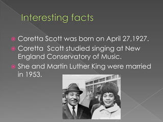 Coretta scott king | PPTX