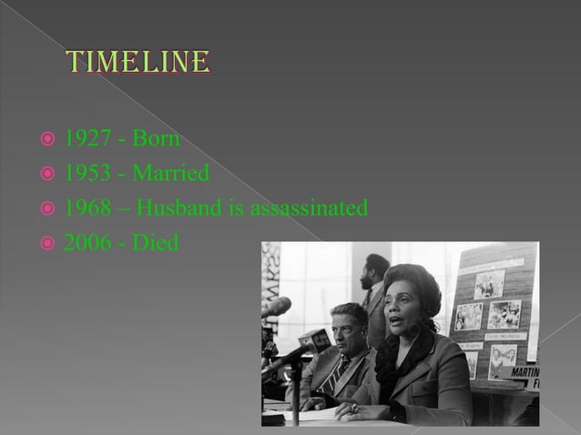 Coretta scott king | PPTX
