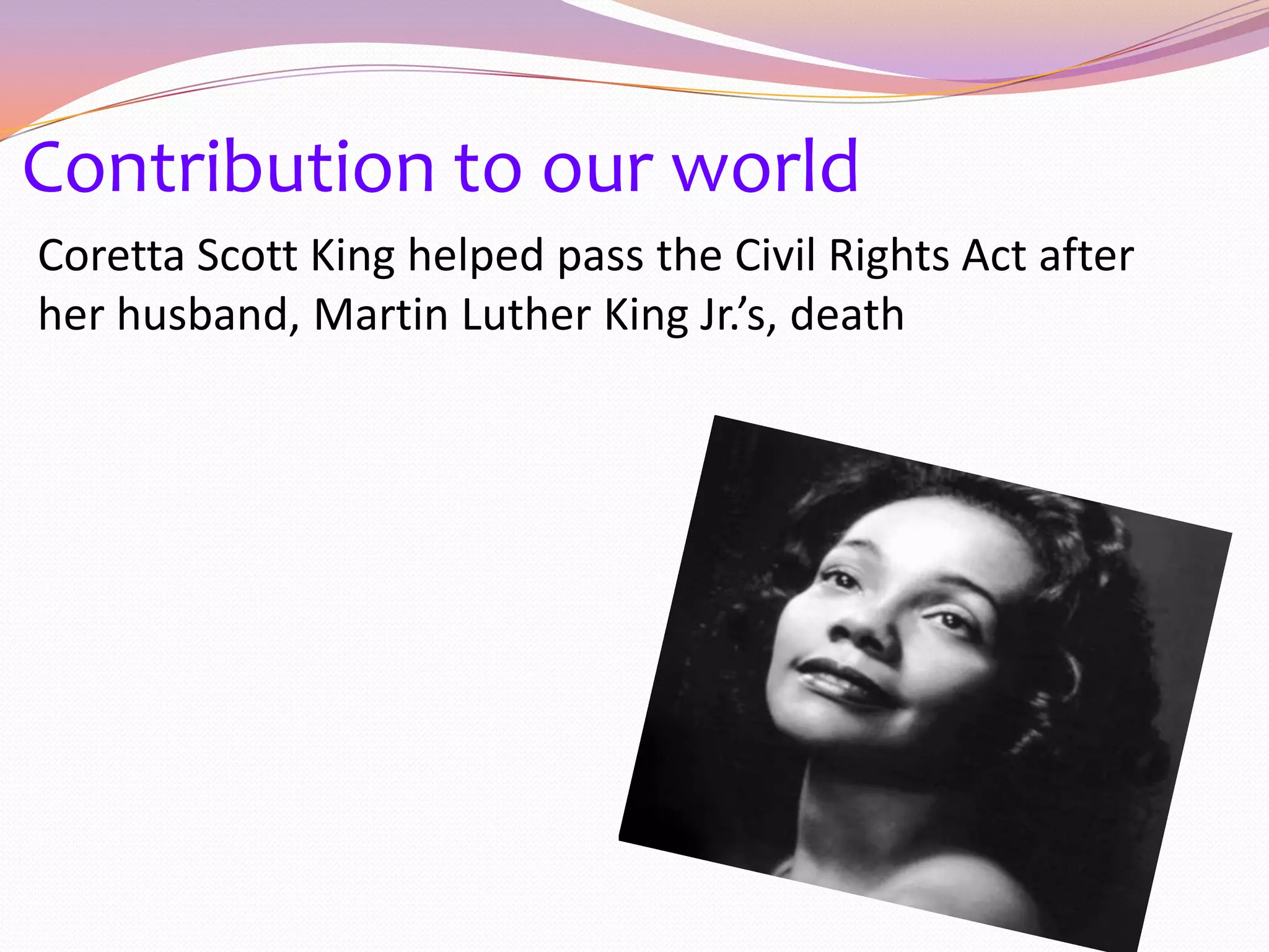 Coretta scott king | PPT