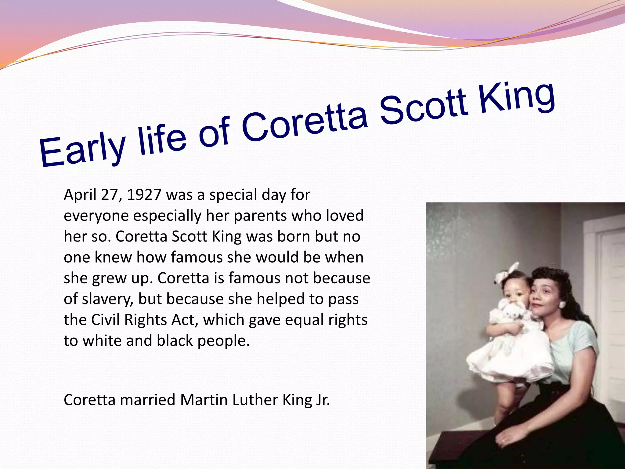 Coretta scott king | PPT