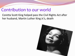 Coretta scott king | PPT