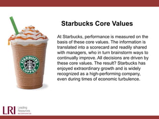 Starbucks Values And Culture
