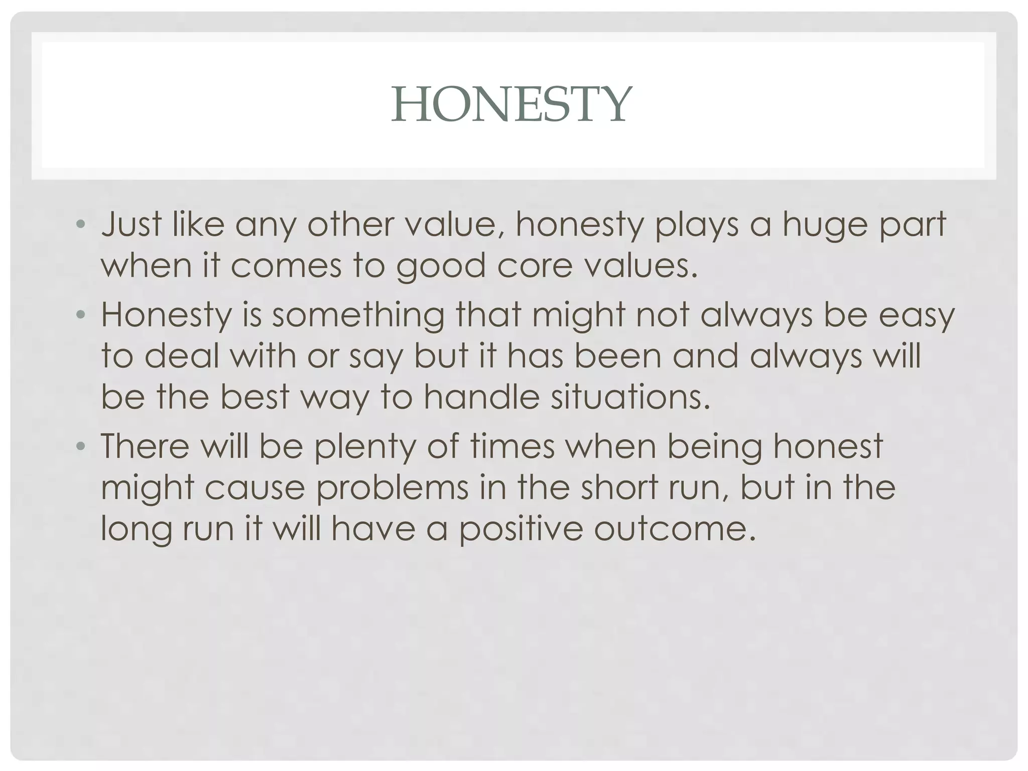 Core values | PPTX