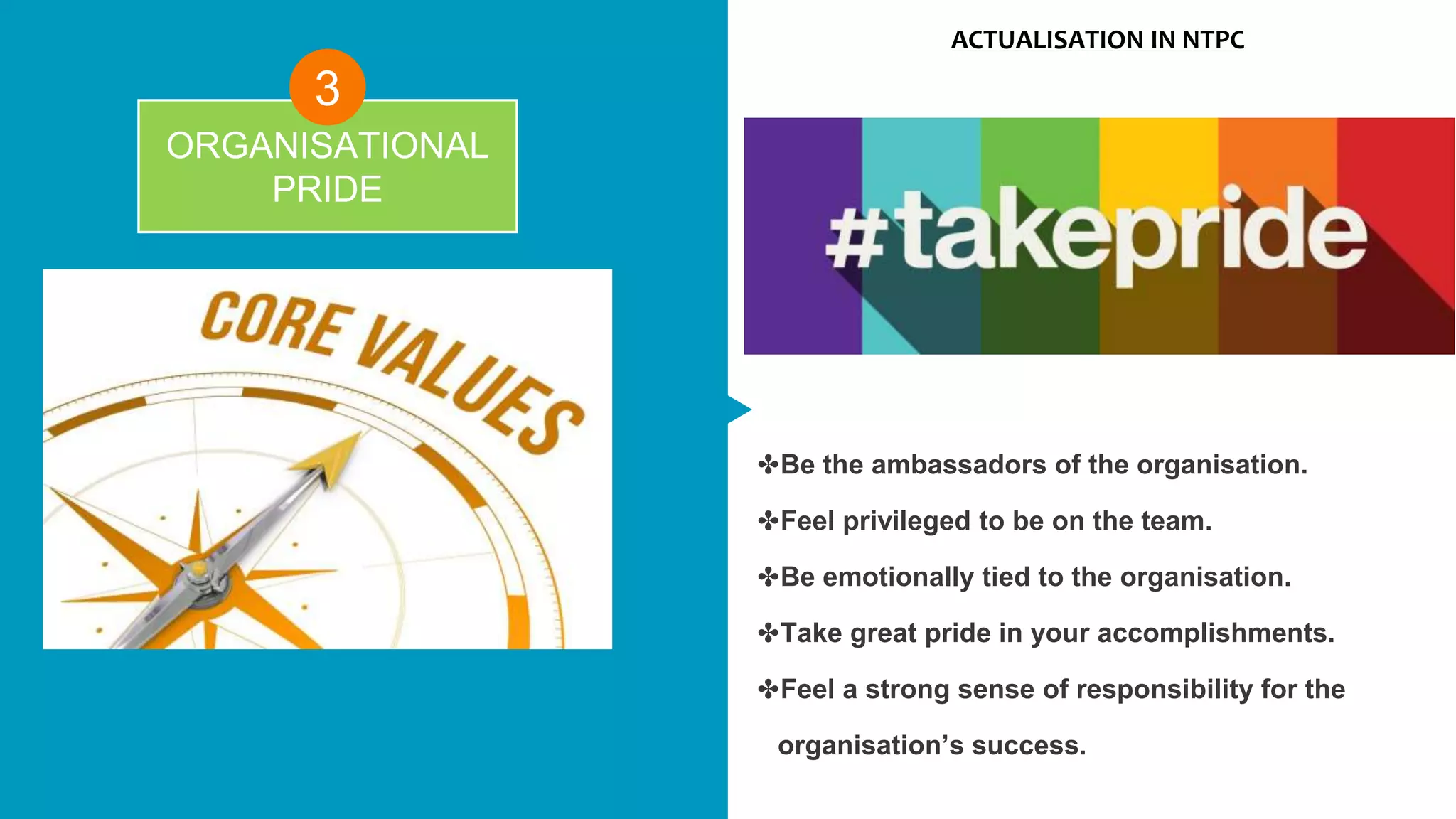 Core values OF NTPC | PPTX