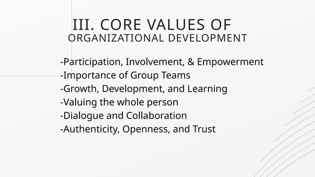 Core Values and Ethics for Oraganizational Development .pptx
