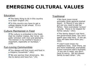 Core Values And General Cultural Insights Of Us Hispanics | PPT