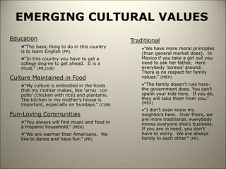 Core Values And General Cultural Insights Of Us Hispanics | PPT
