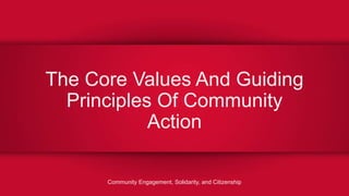 Core values and guiding principles | PPTX
