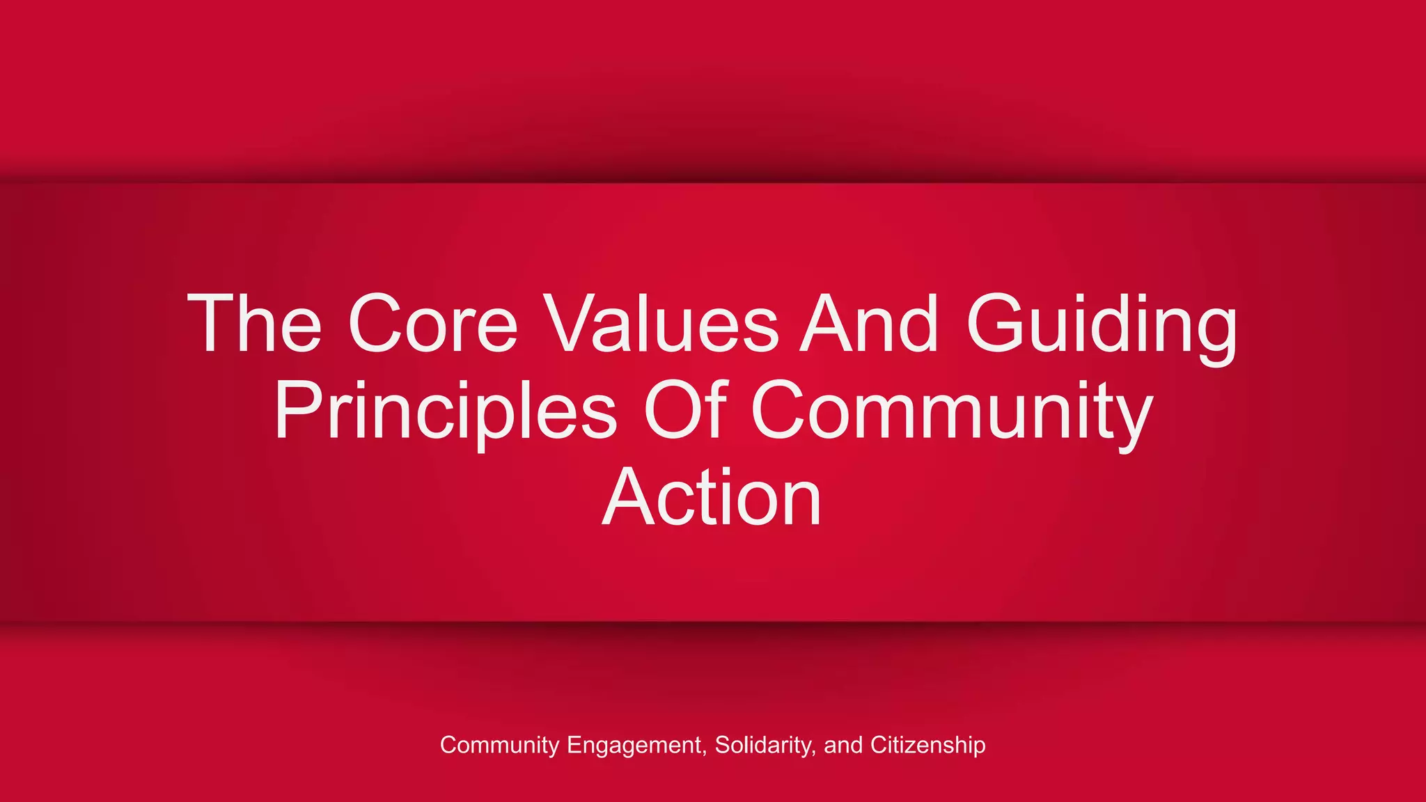 Core Values and Guiding Principles | PPTX