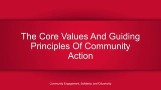 Core Values and Guiding Principles | PPTX