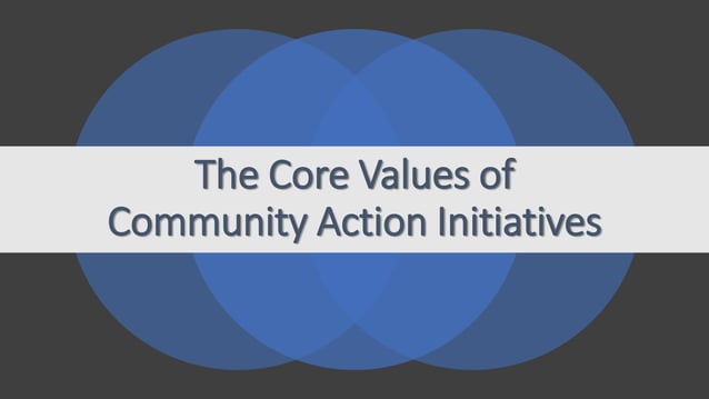 Core Values and Principles of Community Action Initiatives.pdf | Family and Relationships