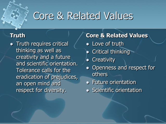 Core Values and Related Values in the DepEd Framework of Values ...