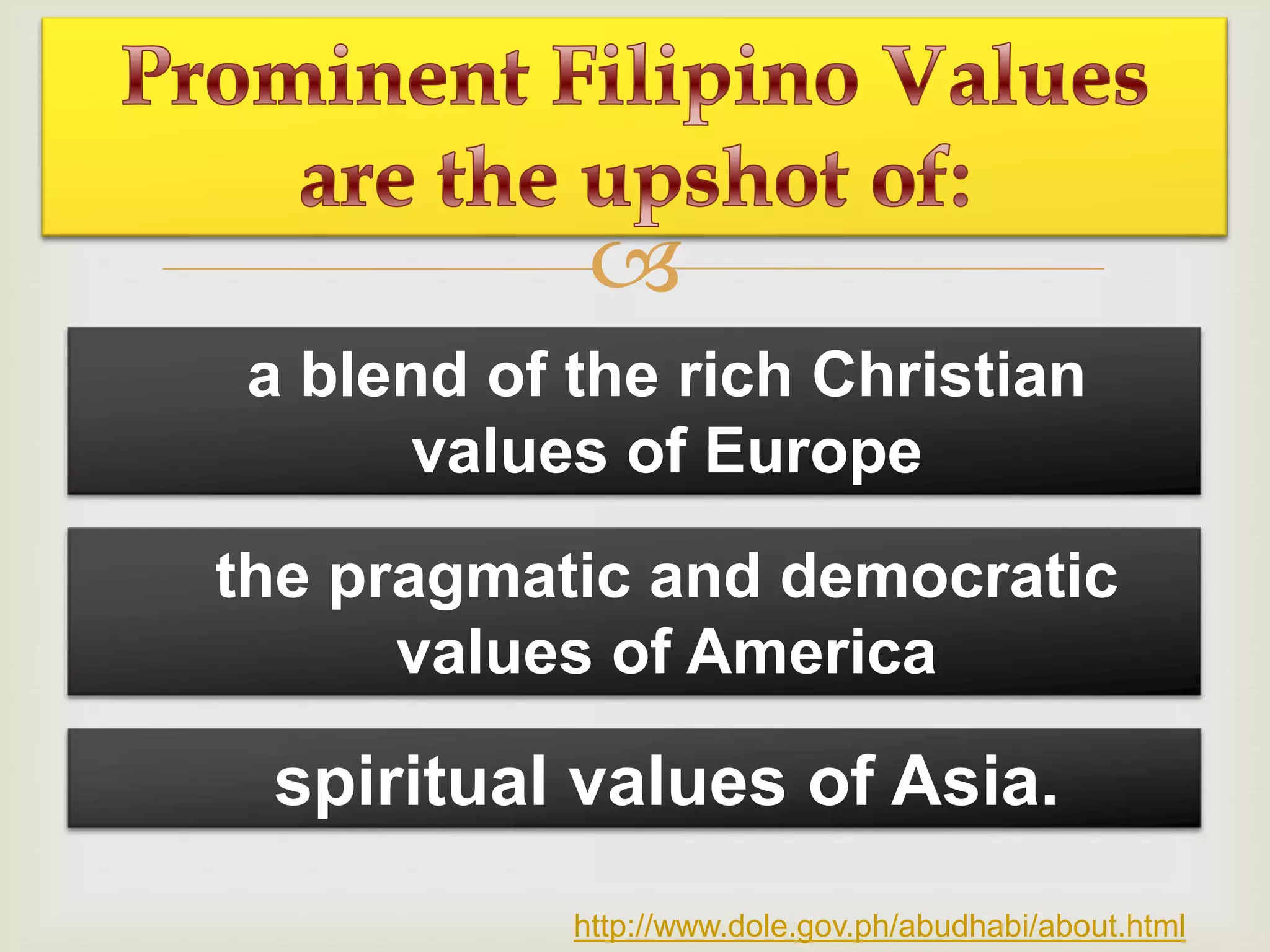 Filipino Core Values, Characteristics and Citizenship Morals | PPTX