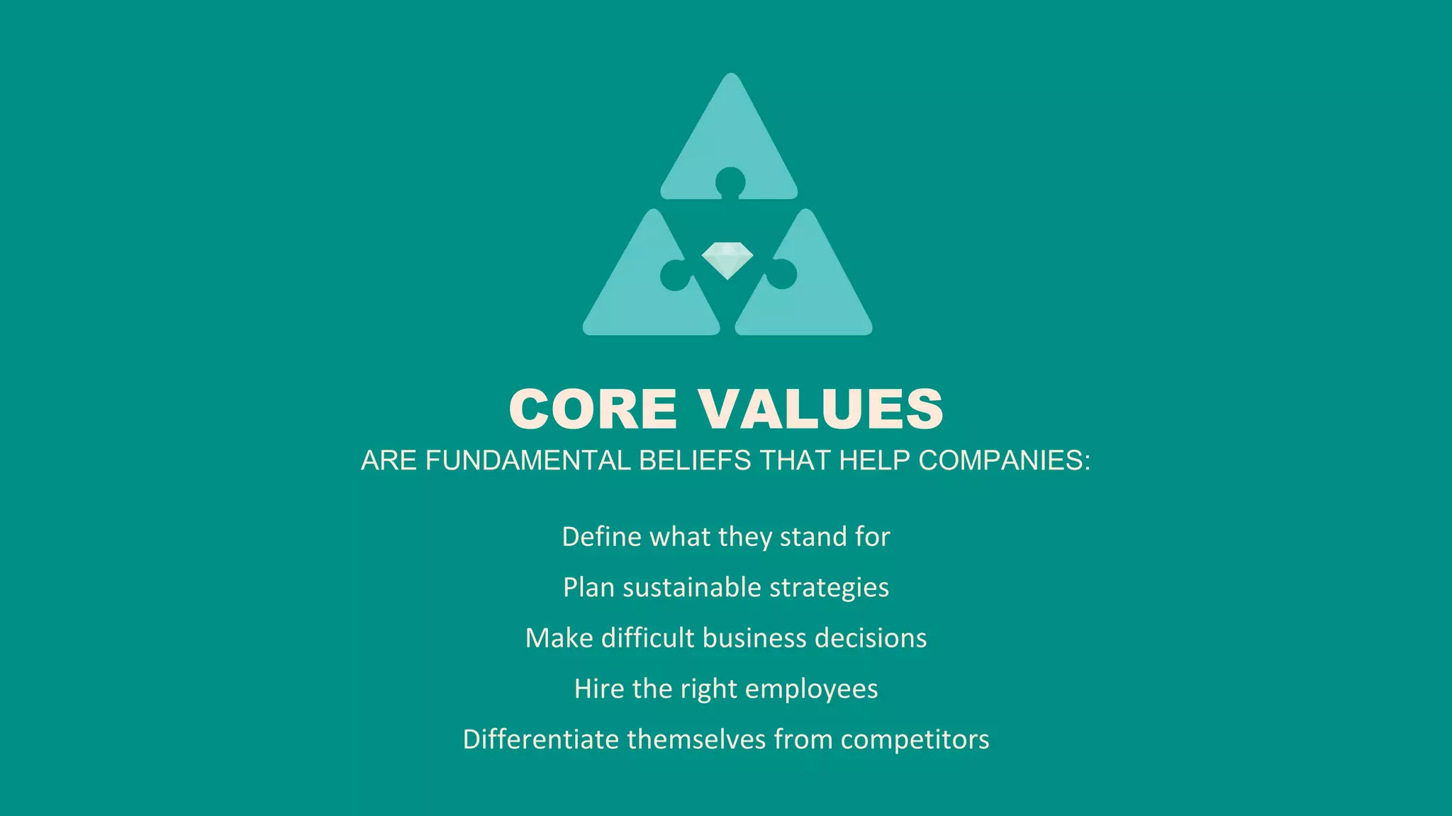 Core values of a company* | PPTX