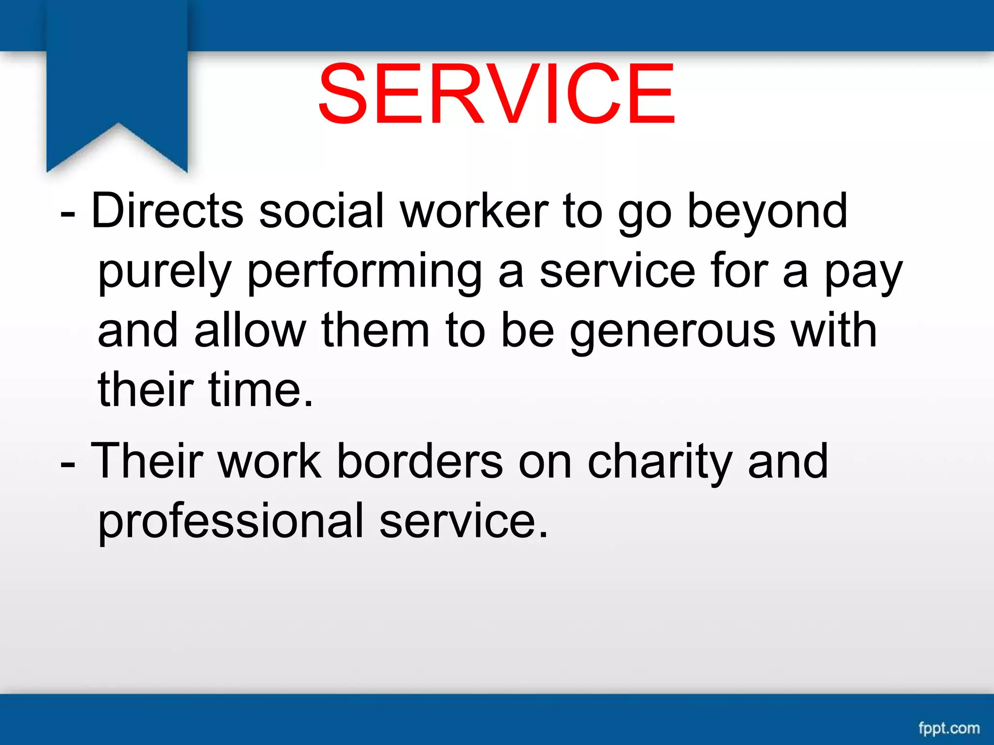 Core values of social work | PPTX