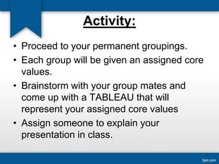 Core values of social work | PPTX