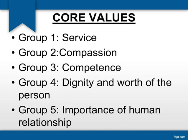 Core values of social work | PPTX