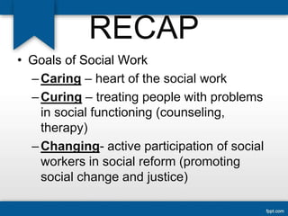 Core values of social work | PPTX
