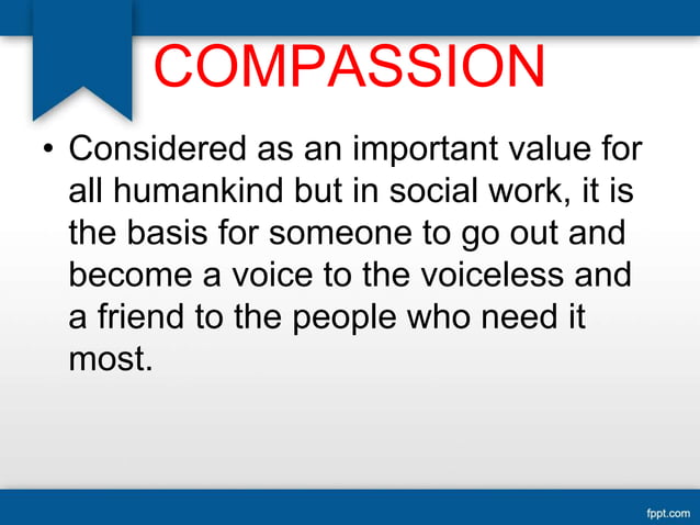 Core values of social work | PPTX