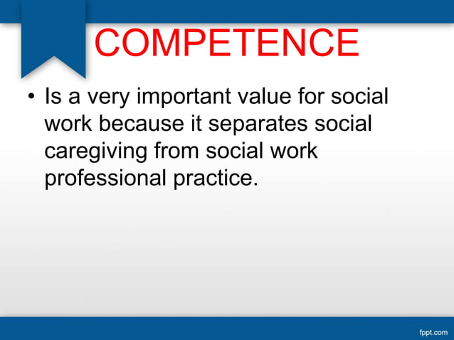 Core values of social work | PPTX