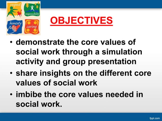 Core values of social work | PPTX