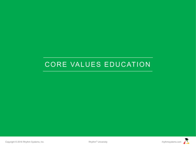 Core Values Rhythm University Sildeshare | PPT