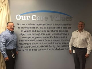 Core values wall unveiling | PPT