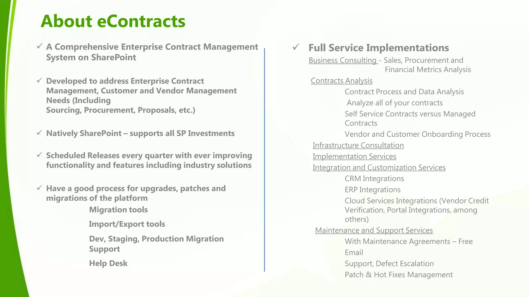 Managing Contracts with SharePoint | PPTX | Computing | Technology ...