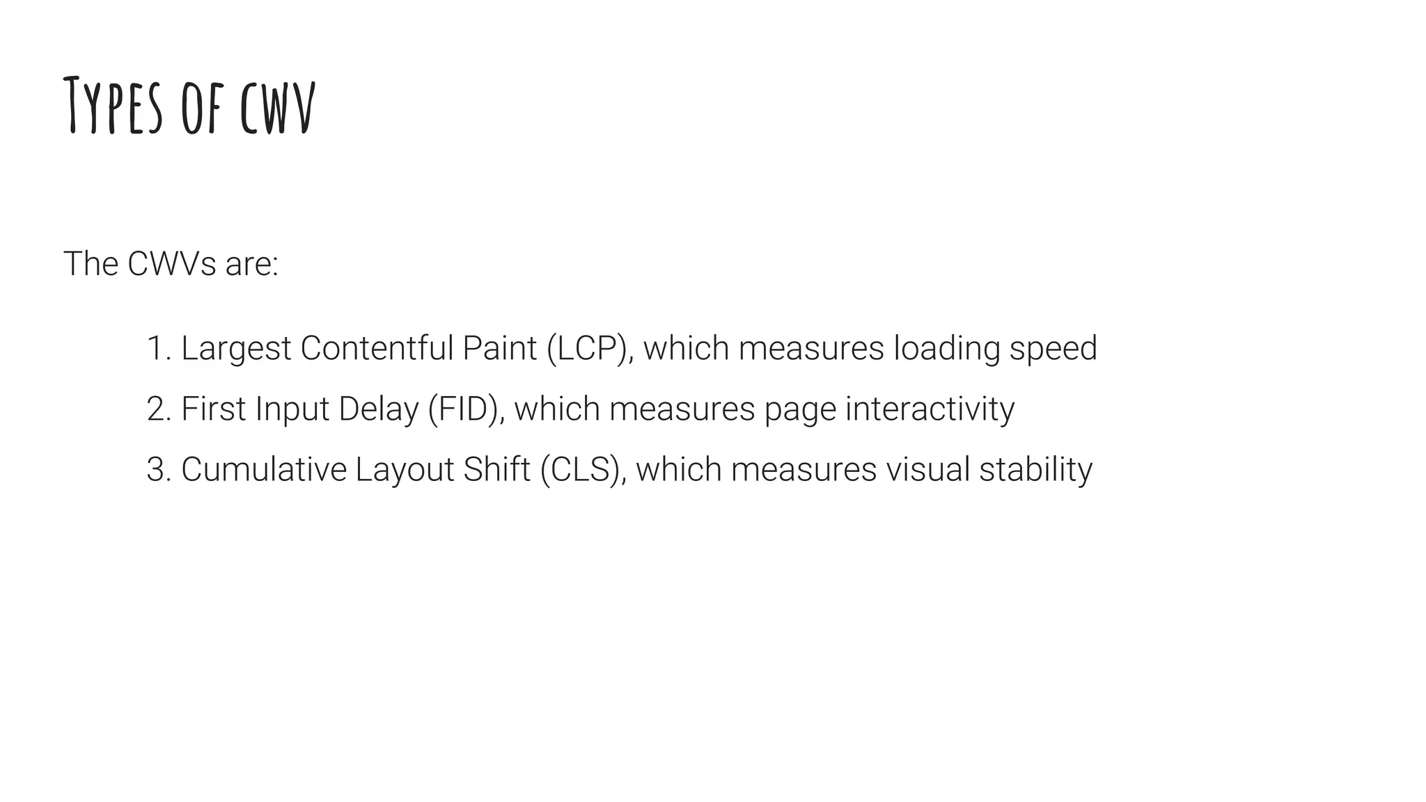 Core Web Vitals In Search Engine Optimization Ppt
