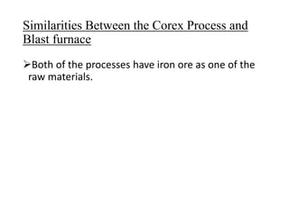 Corex Iron Reduction Process | PPTX
