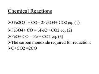 Corex Iron Reduction Process | PPTX