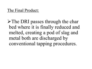 Corex Iron Reduction Process | PPTX