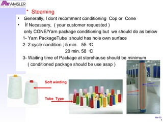 Core yarn recomendations_and_control_points | PPT