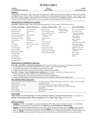 Corey resume0912 | PDF